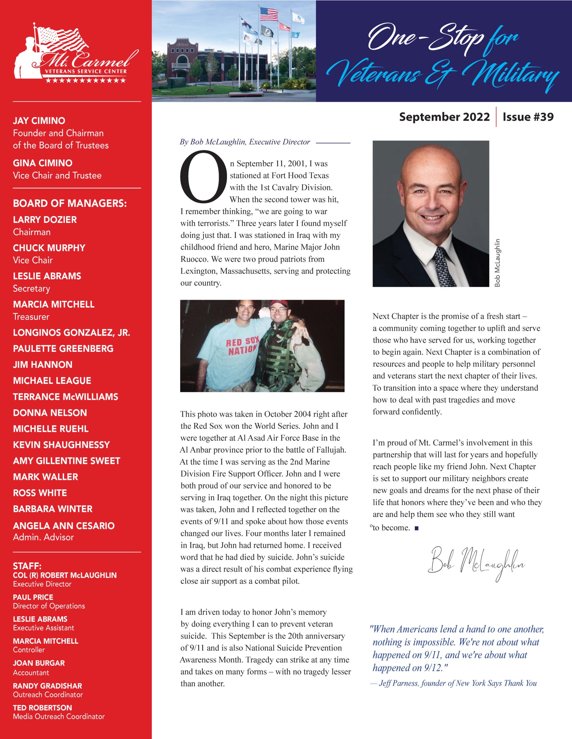 Newsletters - Mt. Carmel Veterans Center