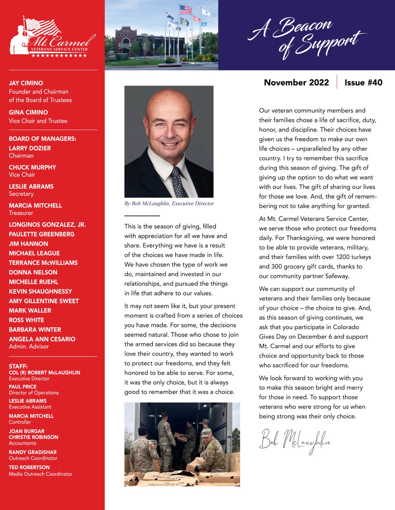 Newsletters - Mt. Carmel Veterans Center