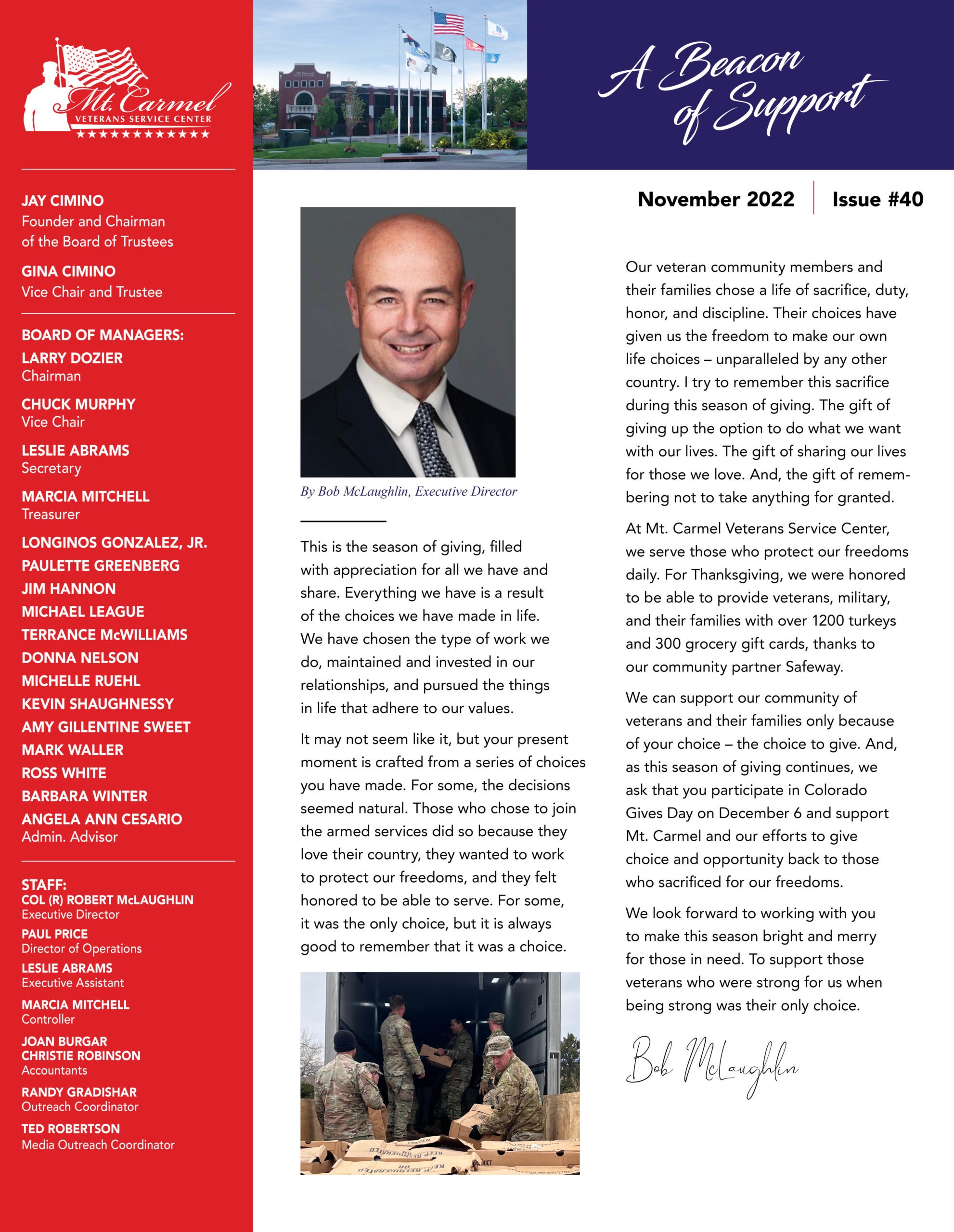 Newsletters - Mt. Carmel Veterans Center