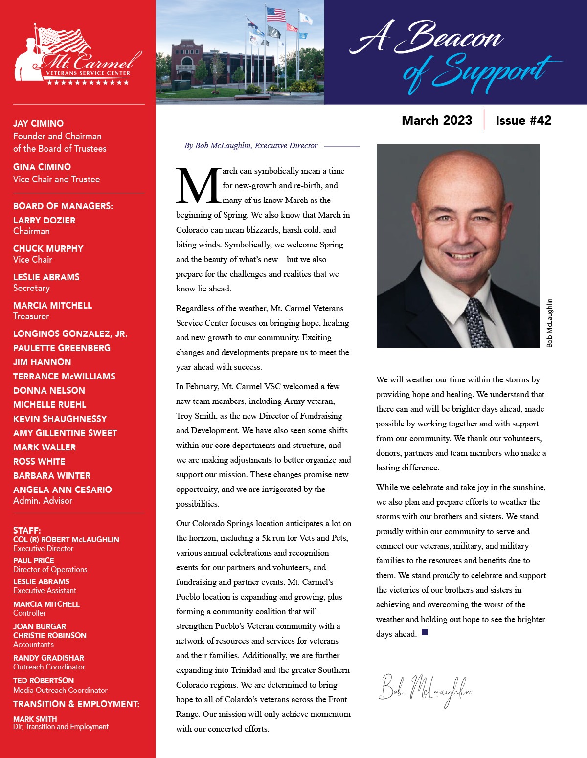 Newsletters - Mt. Carmel Veterans Center